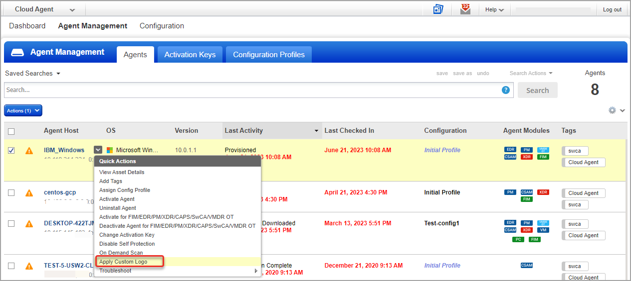 Apply Custom Logo to Selected Assets